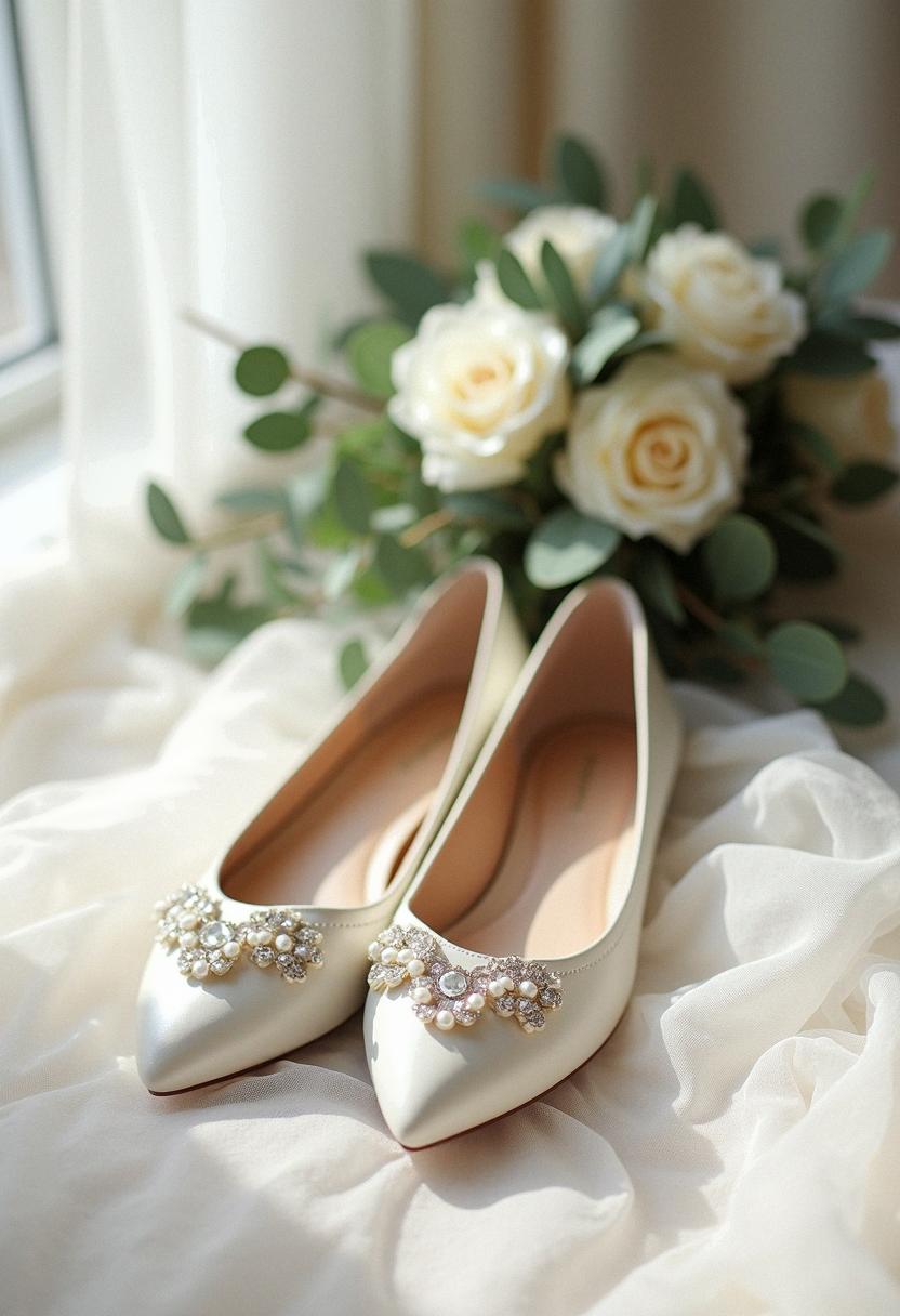 Stylish Bridal Shoes Flats For Comfort - TheChichBride.com
