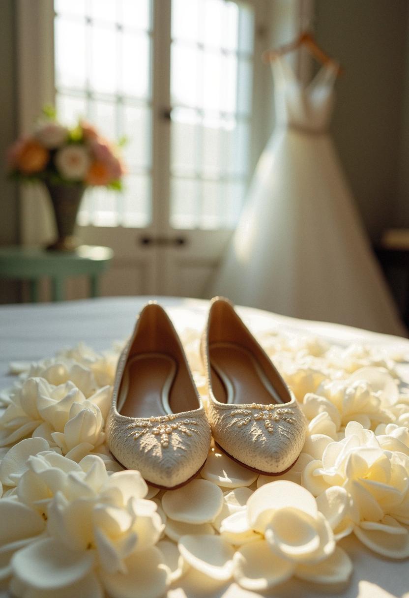 Stylish Bridal Shoes Flats For Comfort - TheChichBride.com
