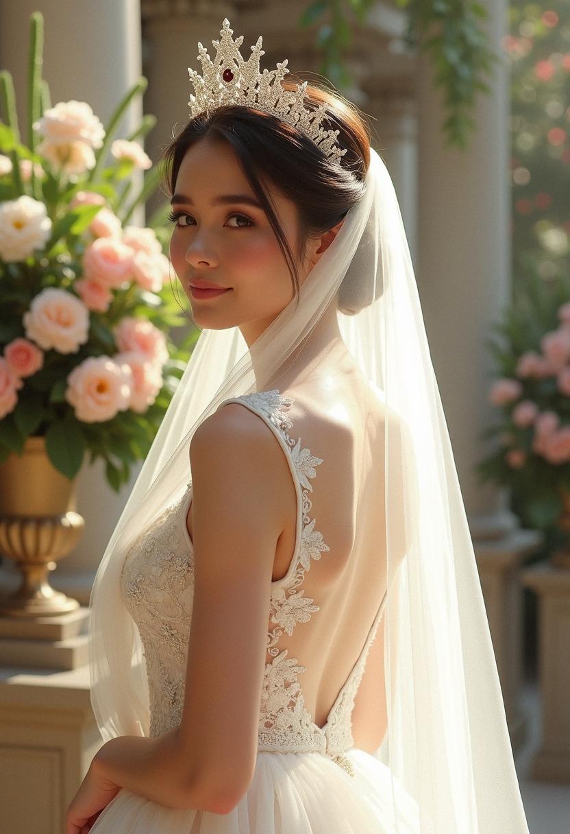 Bridal Veil With Crown Styles - TheChichBride.com