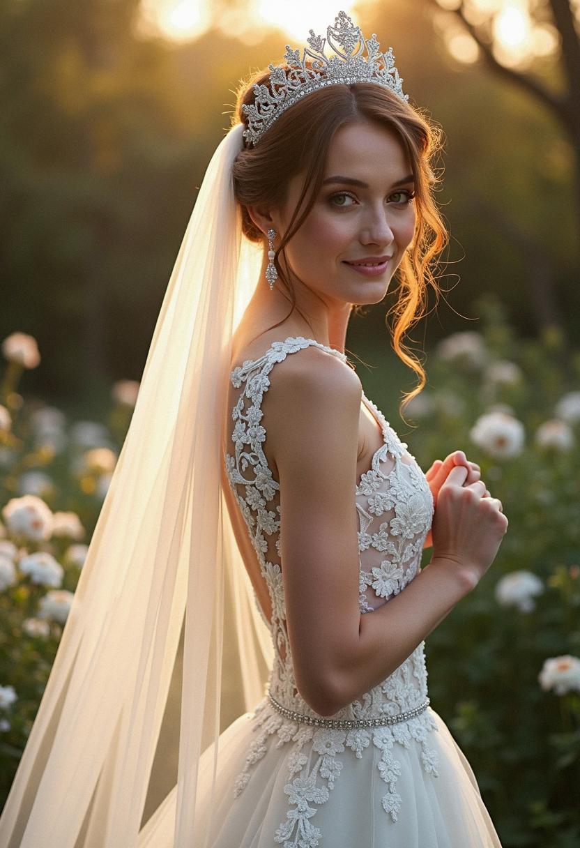 Bridal Veil With Crown Styles - TheChichBride.com