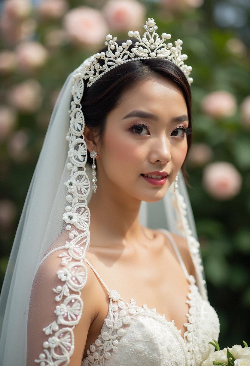 Bridal Veil With Crown Styles - TheChichBride.com