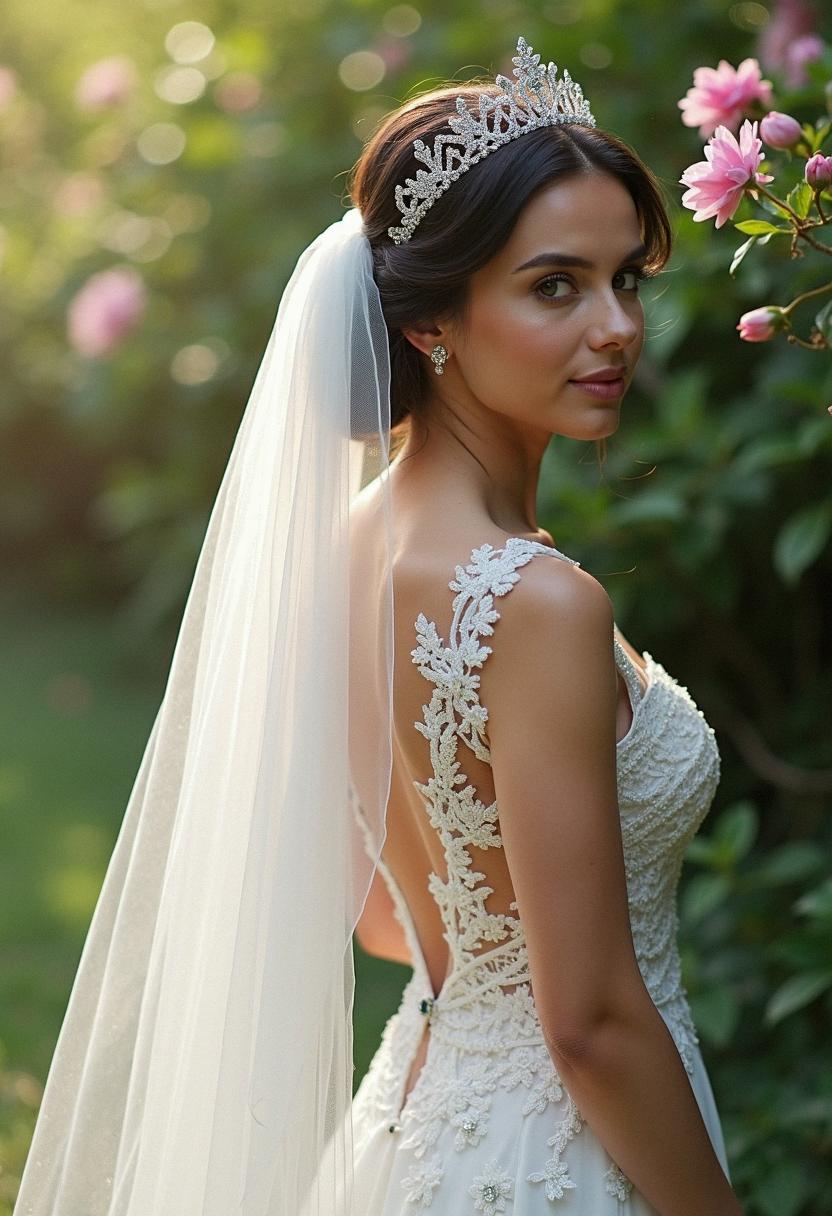 Bridal Veil With Crown Styles - TheChichBride.com