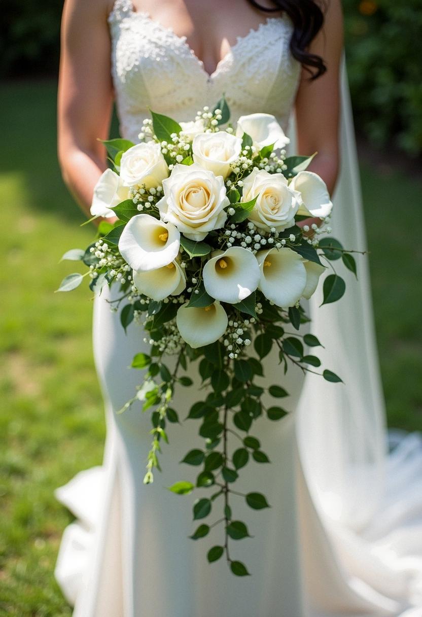 Cascading Bridal Bouquets For Dream Weddings - TheChichBride.com
