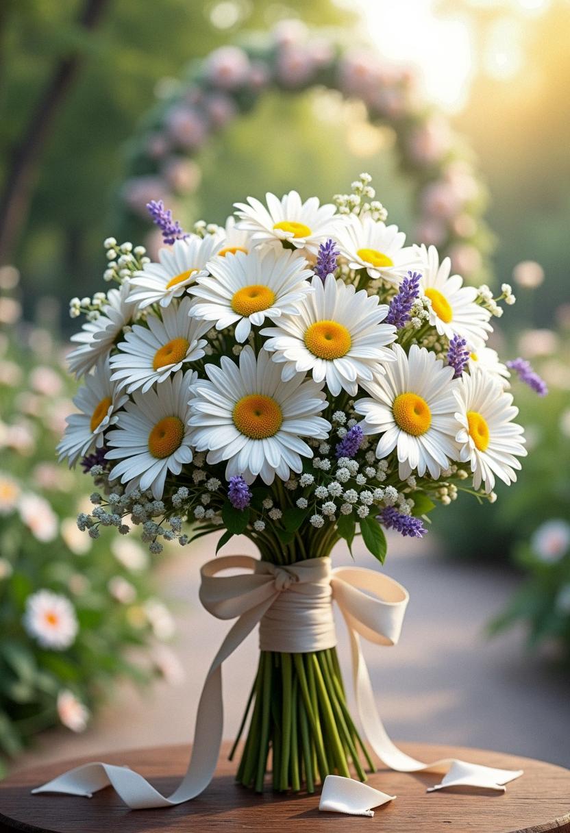 Elegant Daisy Bridal Bouquet Ideas - TheChichBride.com