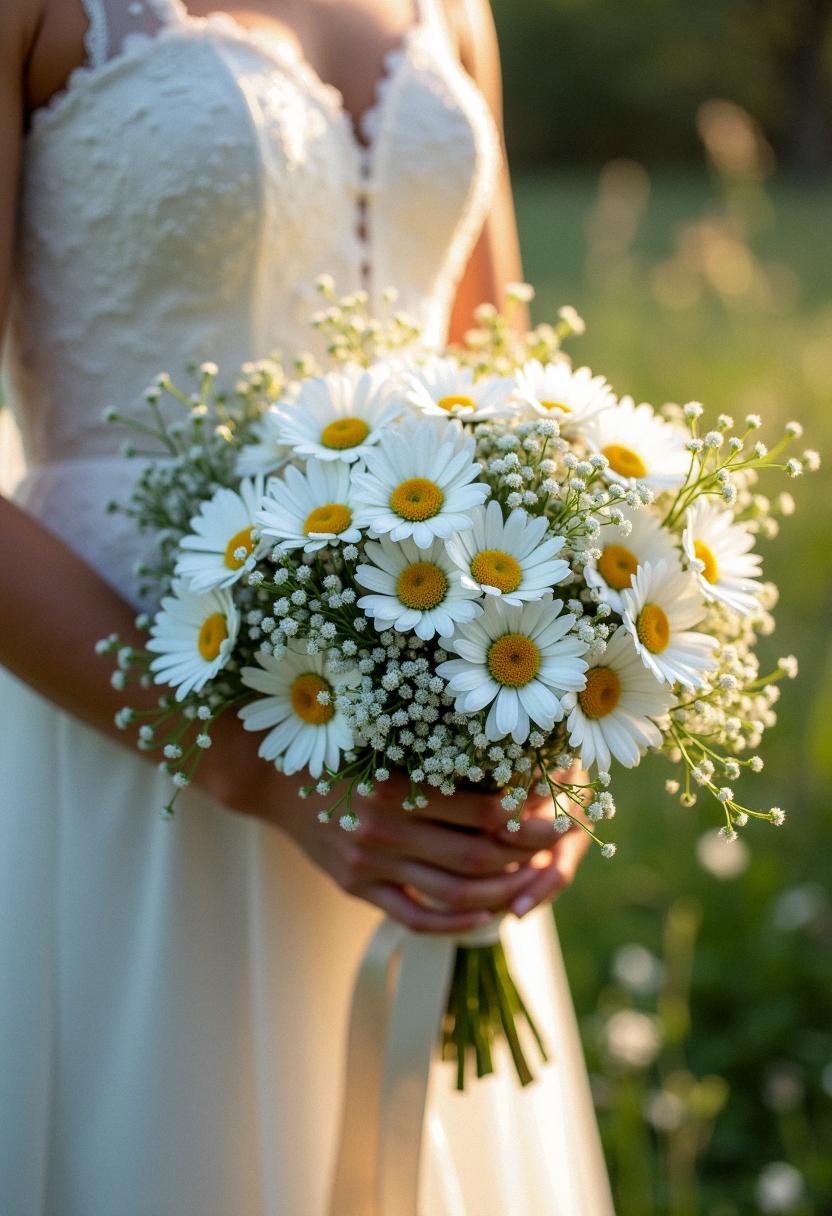 Elegant Daisy Bridal Bouquet Ideas - TheChichBride.com