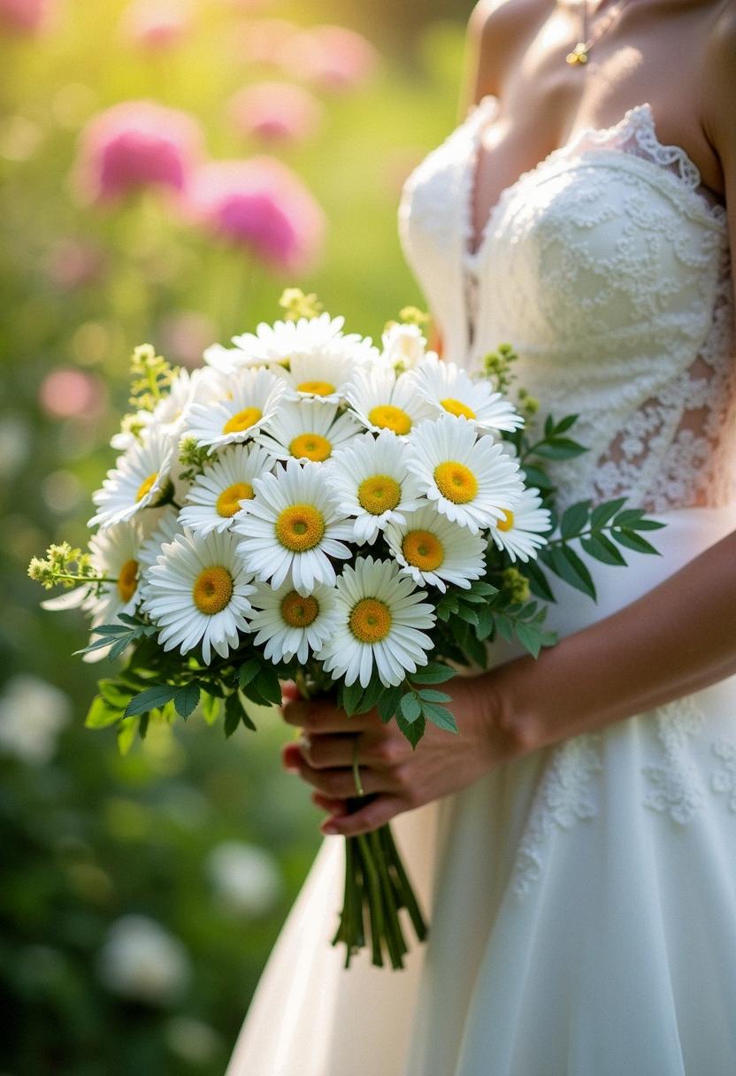 Elegant Daisy Bridal Bouquet Ideas - TheChichBride.com