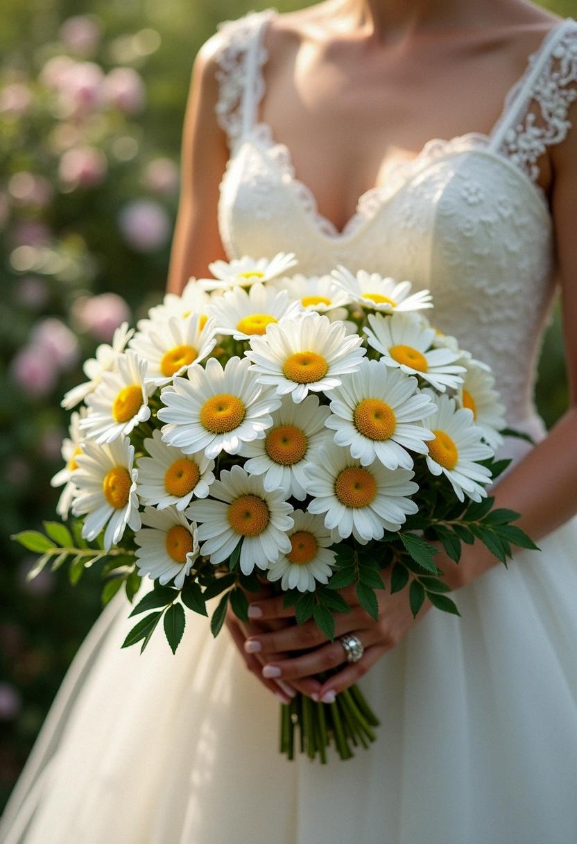 Elegant Daisy Bridal Bouquet Ideas - TheChichBride.com