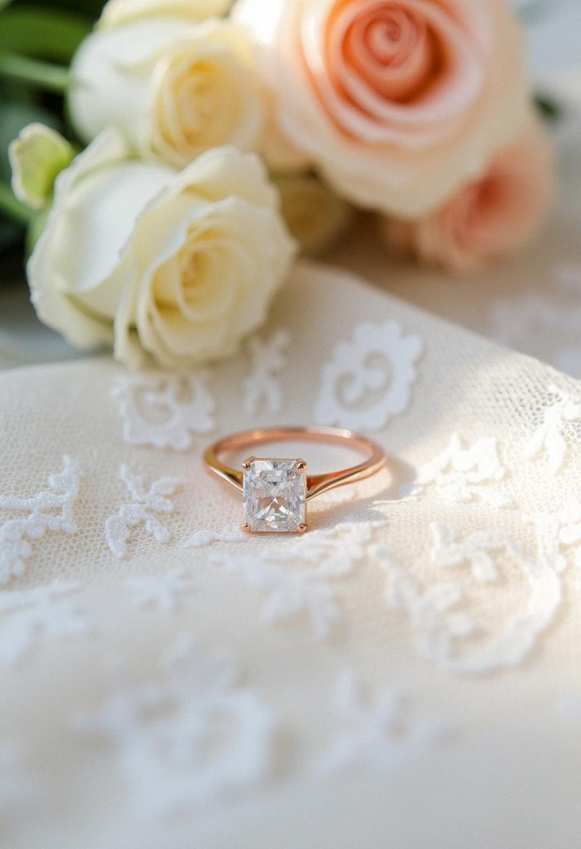 Stunning Engagement Ring Rose Gold Designs - TheChichBride.com