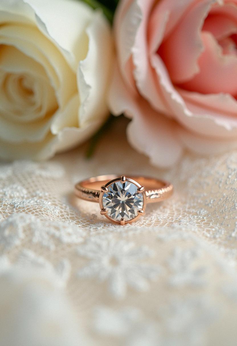 Stunning Engagement Ring Rose Gold Designs - TheChichBride.com