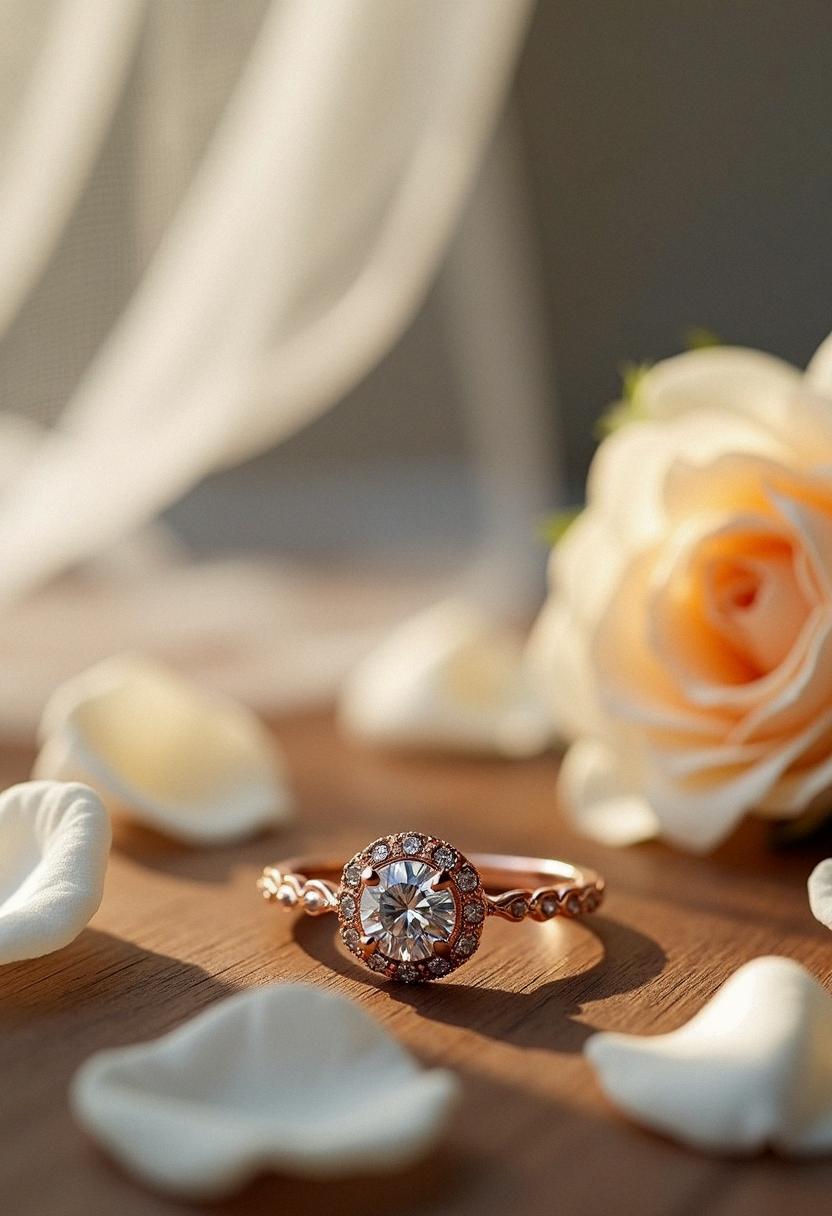 Stunning Engagement Ring Rose Gold Designs - TheChichBride.com