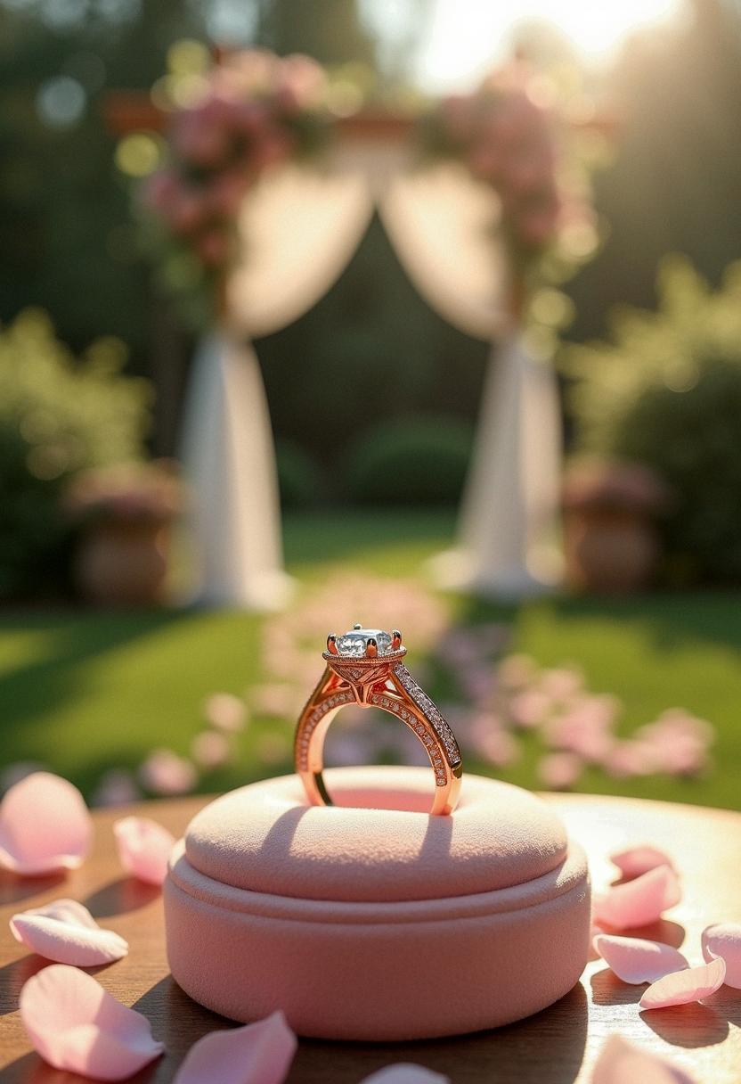 Stunning Engagement Ring Rose Gold Designs - TheChichBride.com