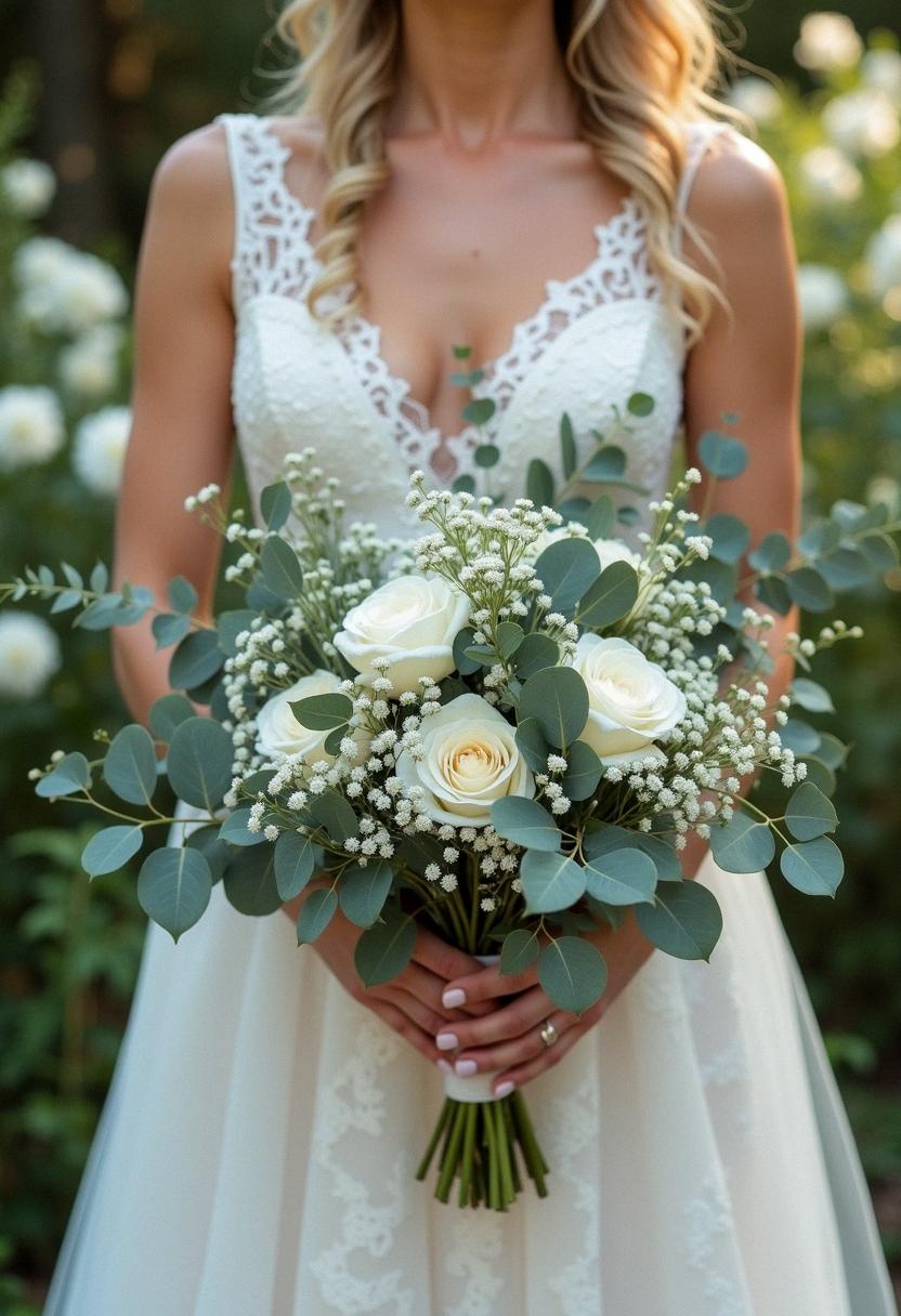 Elegant Eucalyptus Bridal Bouquet Ideas - TheChichBride.com