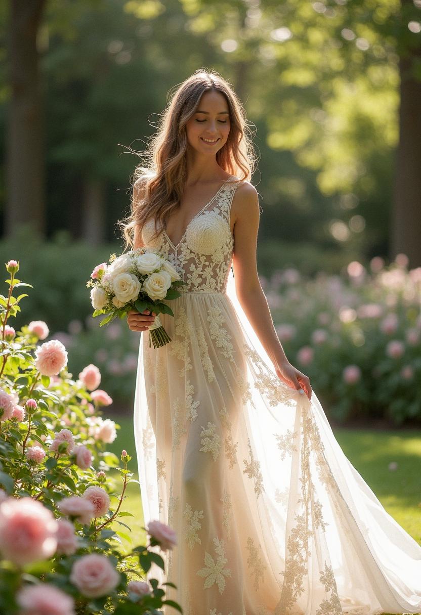 Flowy Lace Wedding Dress Styles - TheChichBride.com