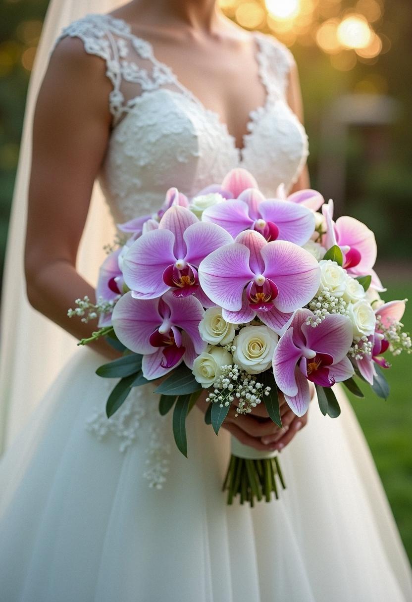 Orchid Bridal Bouquets For Dreamy Weddings - TheChichBride.com