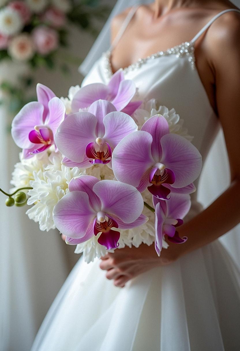 Orchid Bridal Bouquets For Dreamy Weddings - TheChichBride.com