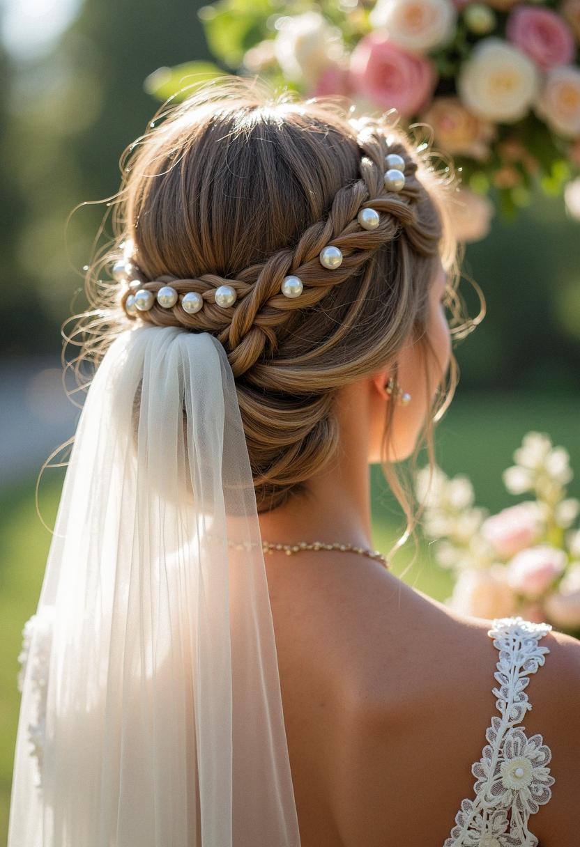 Wedding Braid With Veil Ideas - TheChichBride.com