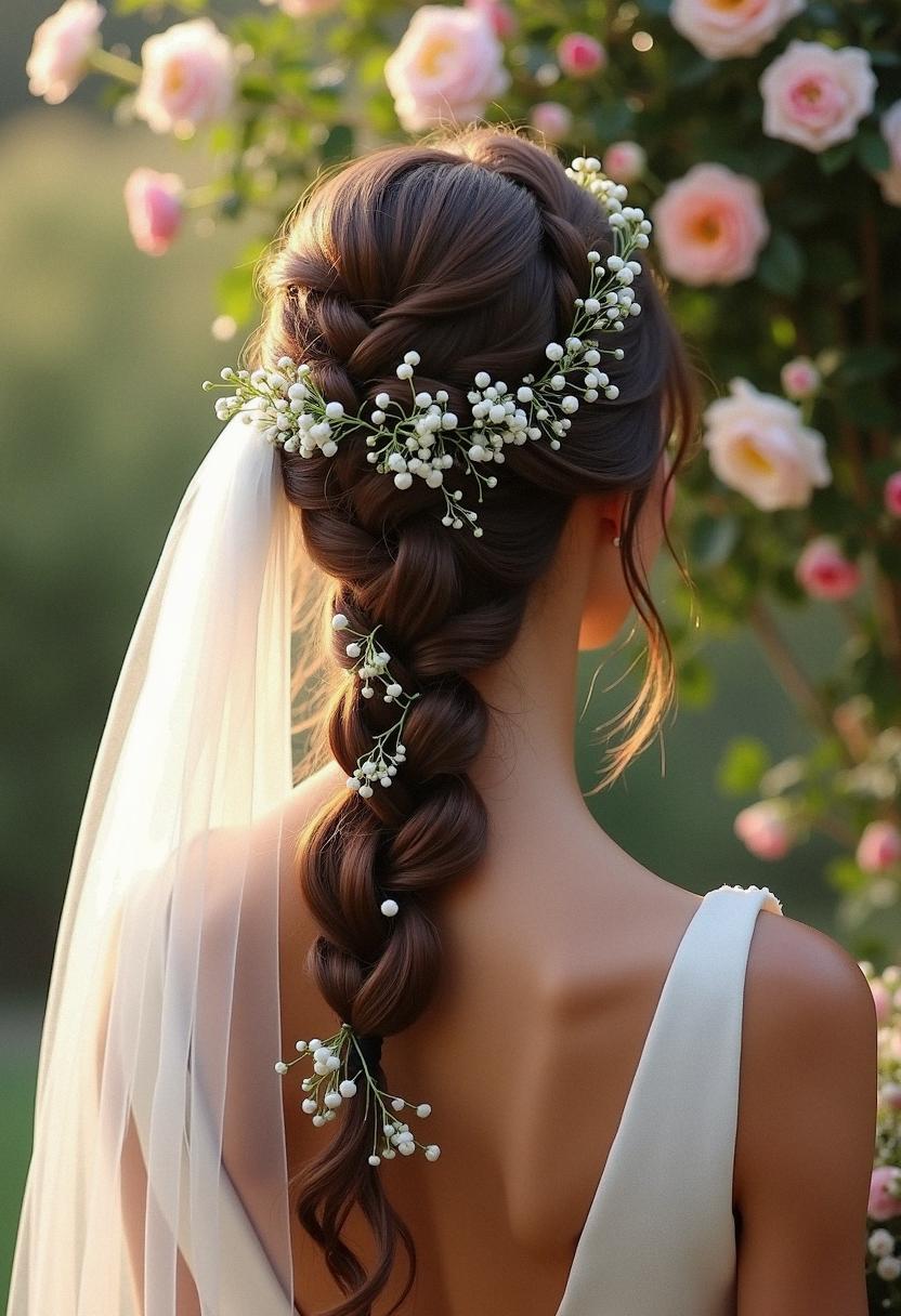 Wedding Braid With Veil Ideas - TheChichBride.com