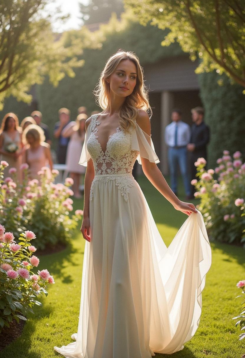Stunning Wedding Dress Cold Shoulder Styles - TheChichBride.com