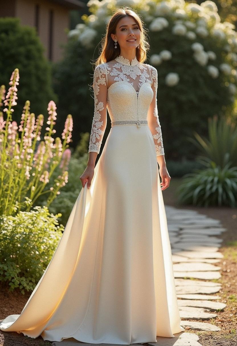 Modest Elegant Wedding Dress Styles - TheChichBride.com