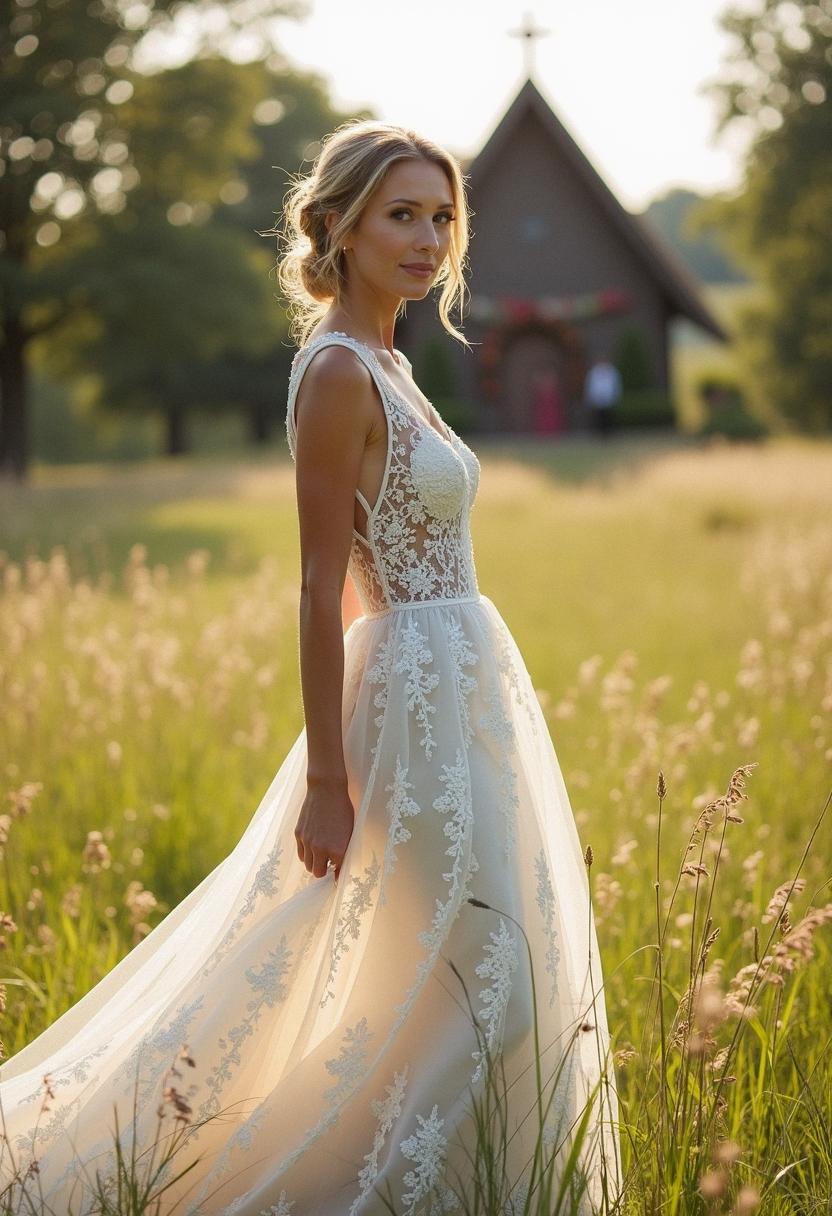 Simple Lace Wedding Dress Styles - TheChichBride.com