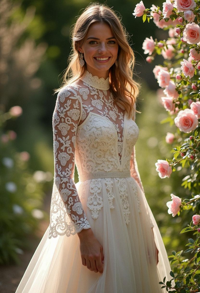 Modest Lace Wedding Dresses Styles - TheChichBride.com