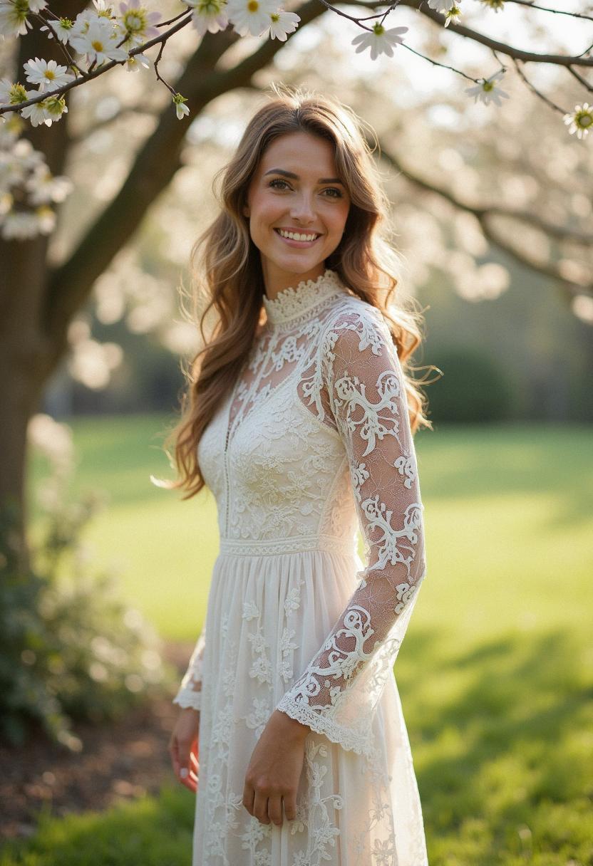 Modest Lace Wedding Dresses Styles - TheChichBride.com