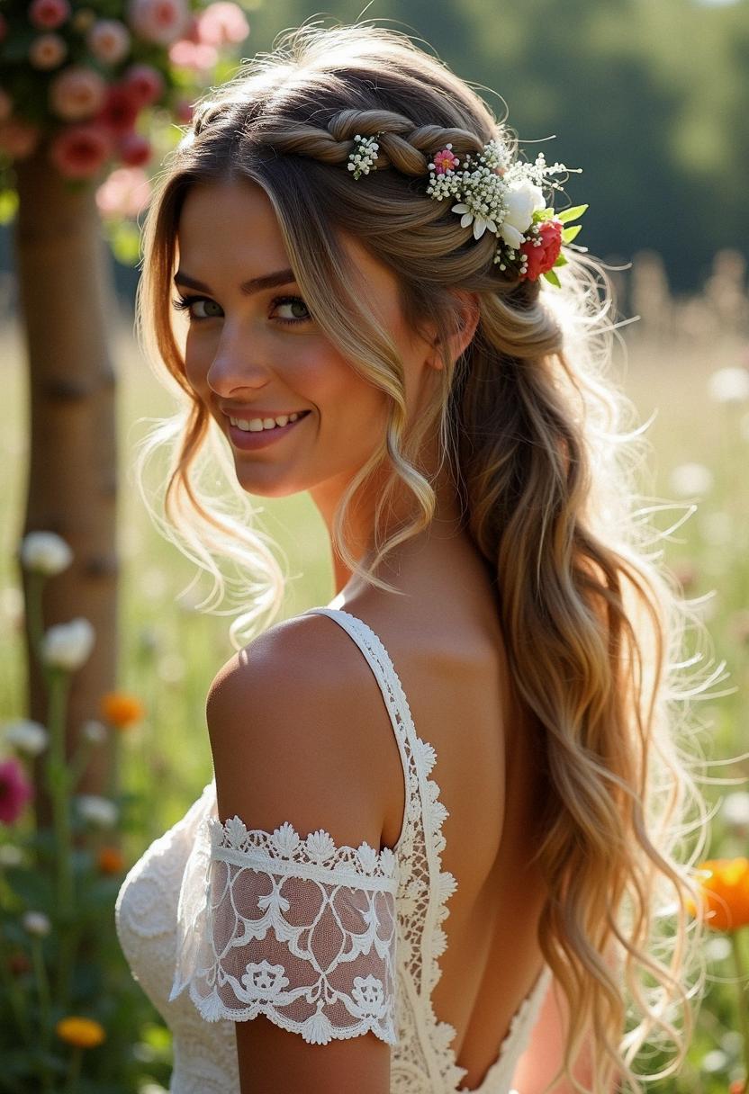 Boho Wedding Hairstyle Ideas - TheChichBride.com