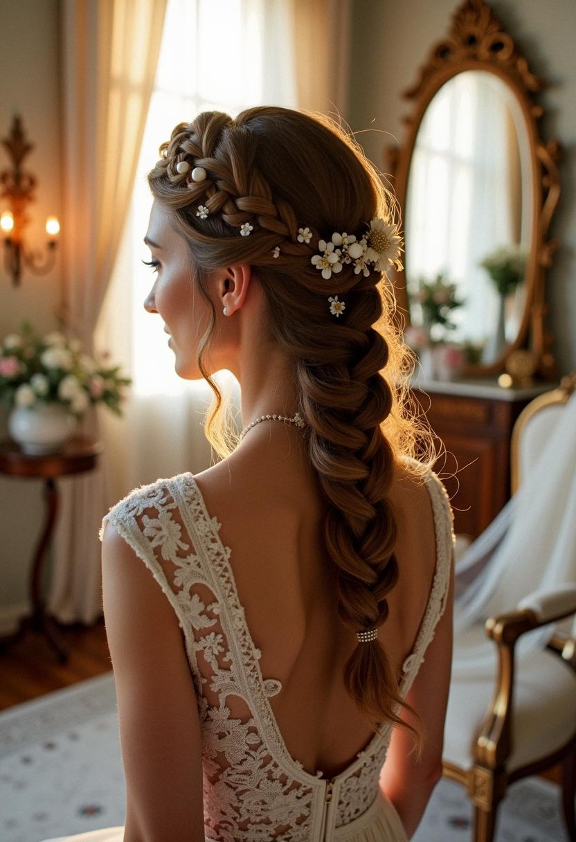 Wedding Hairstyle Braided Ideas Brides Love - TheChichBride.com