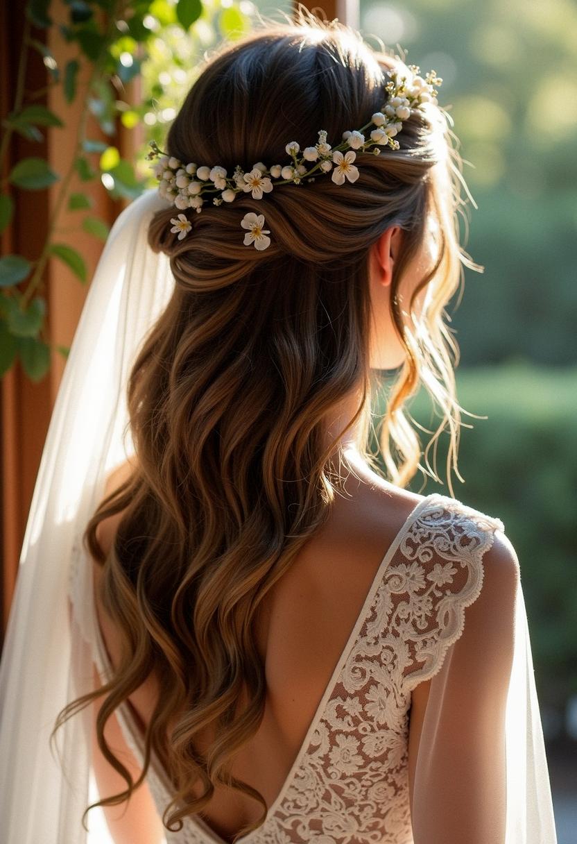 Stunning Wedding Hairstyle For Long Hair - TheChichBride.com