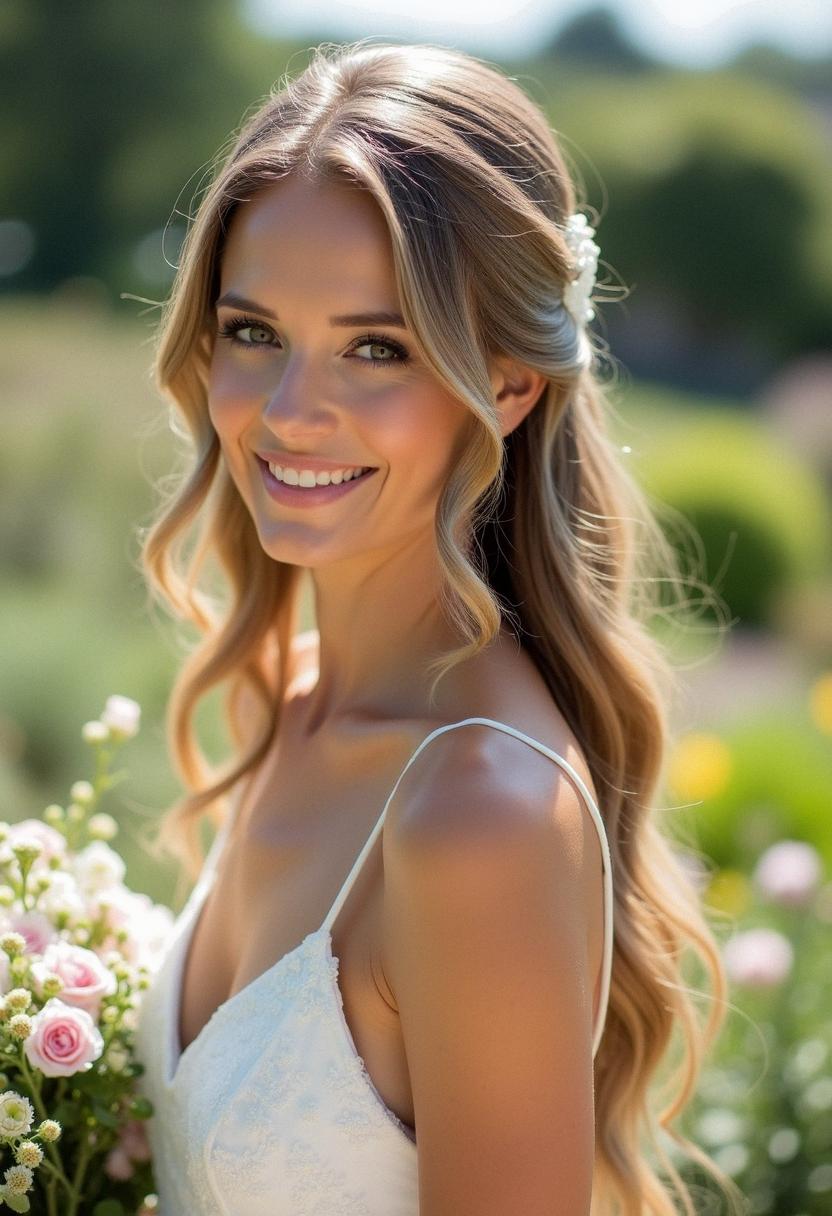 Stunning Wedding Hairstyle Hair Down Ideas - TheChichBride.com