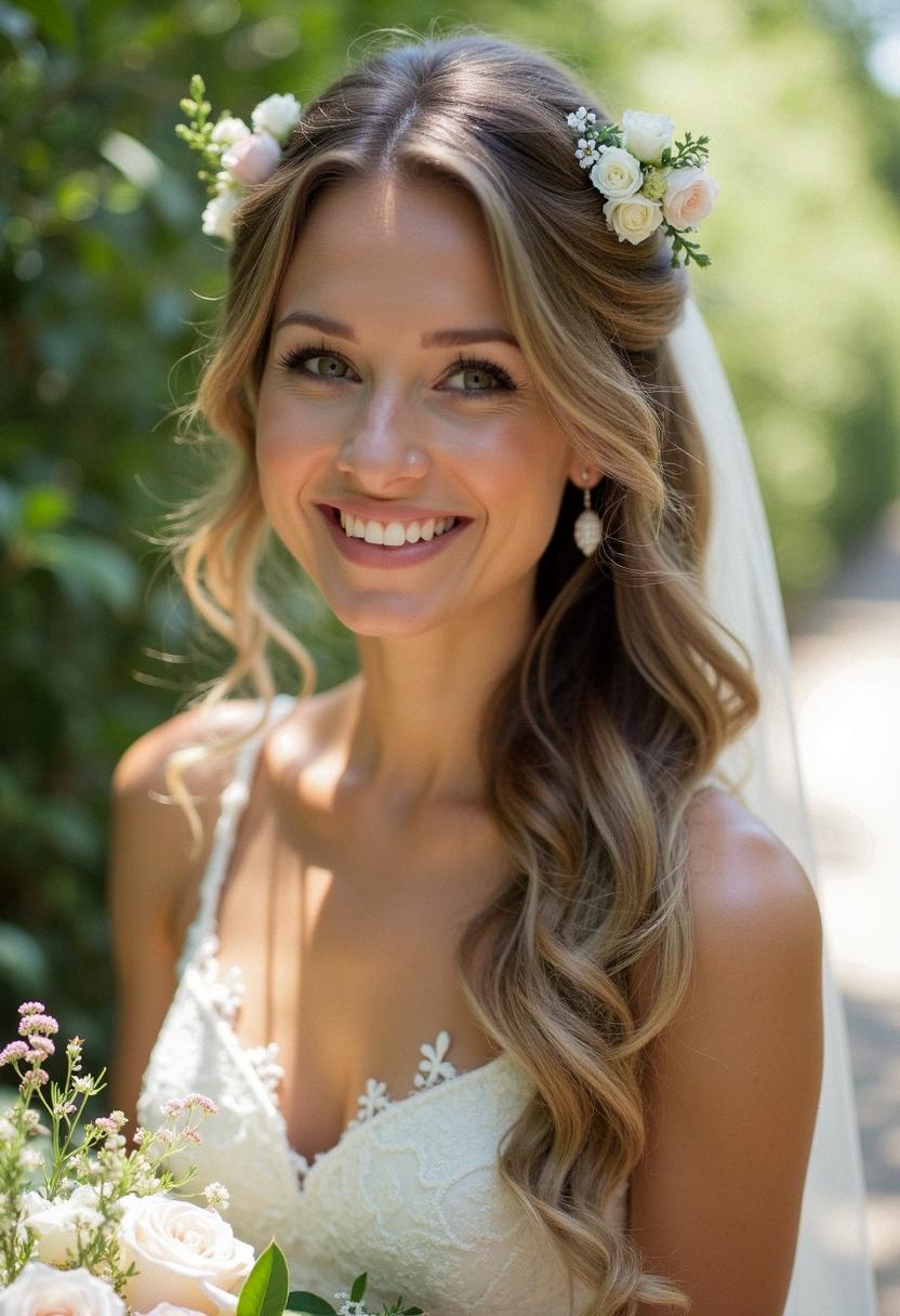 Stunning Wedding Hairstyle Hair Down Ideas - TheChichBride.com