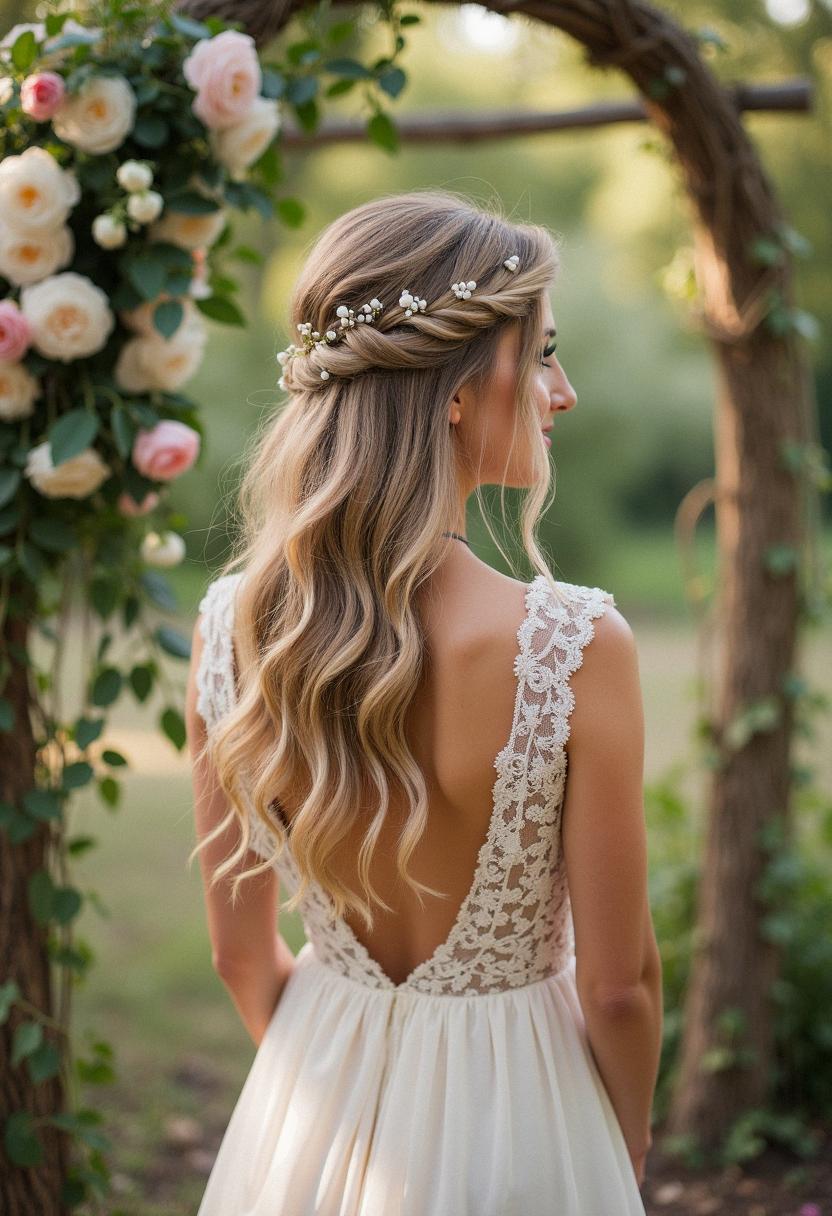 Stunning Wedding Hairstyle Hair Down Ideas - TheChichBride.com