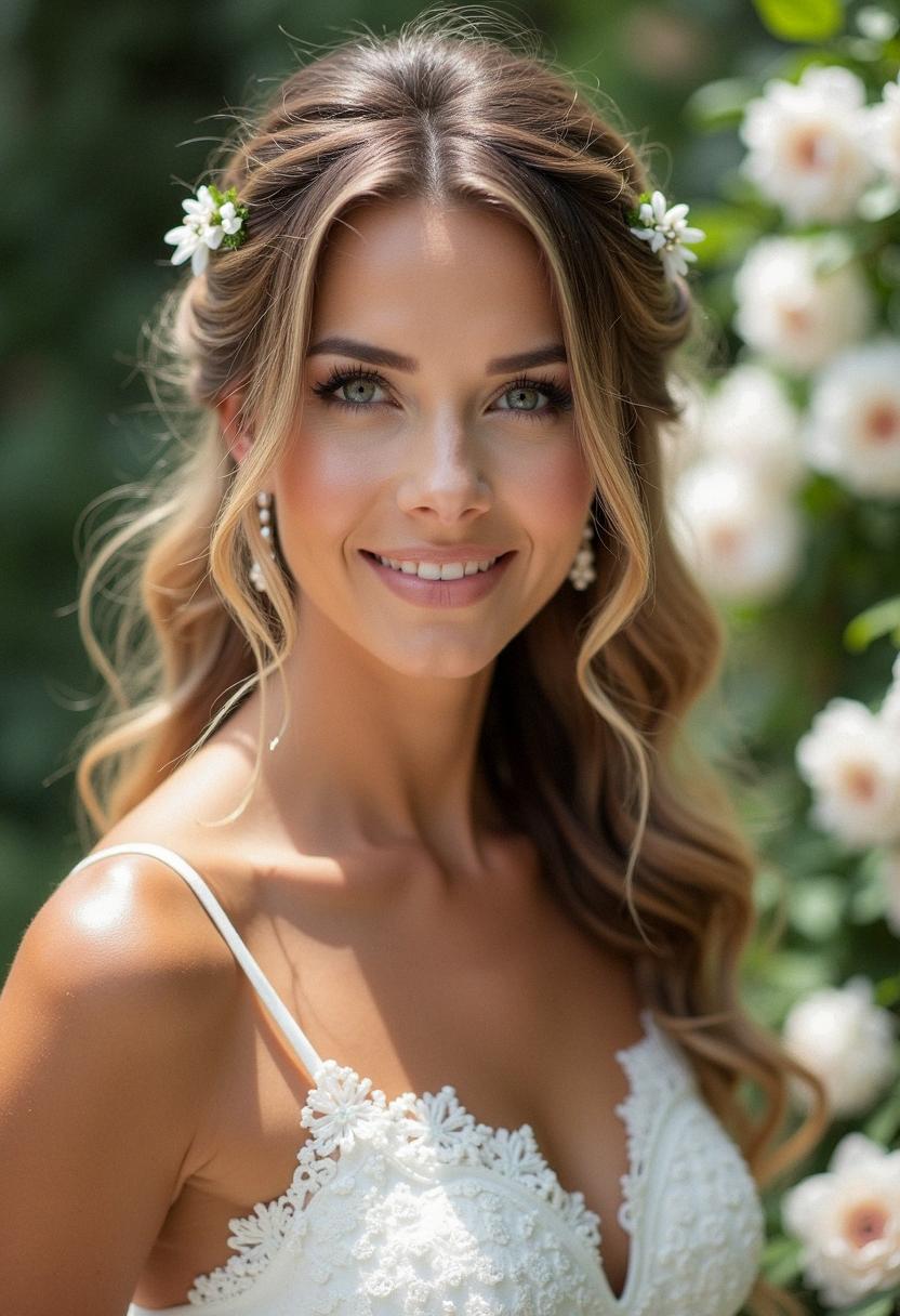 Stunning Wedding Hairstyle Hair Down Ideas - TheChichBride.com