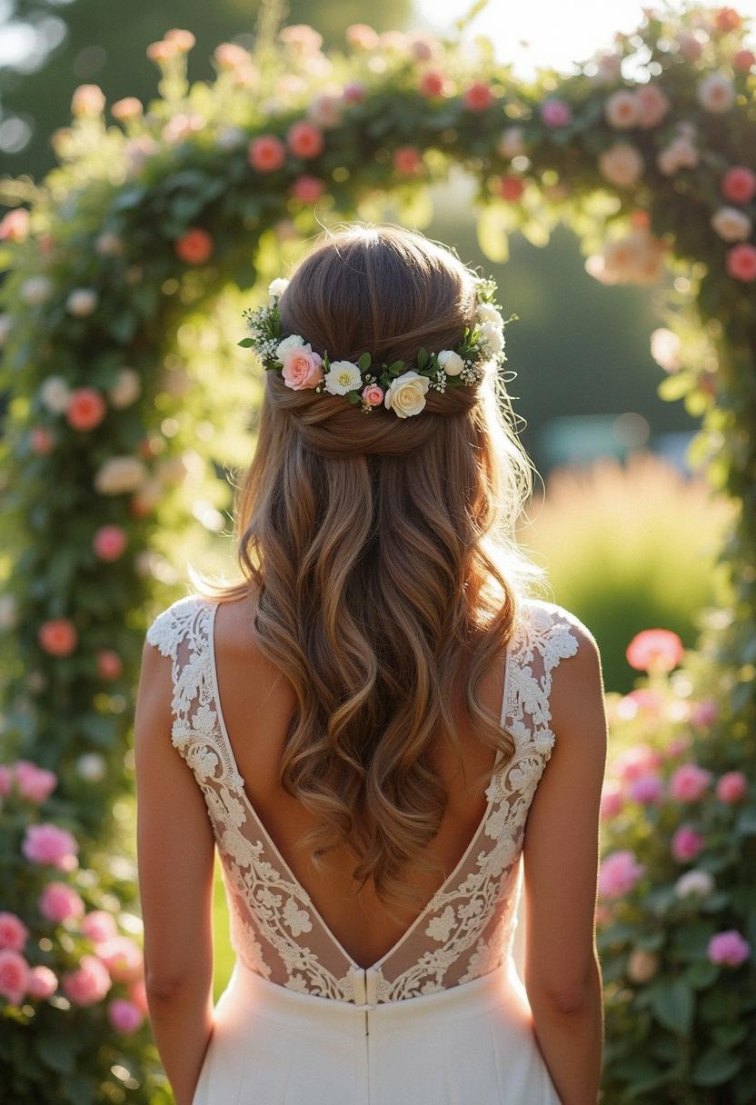 Stunning Wedding Hairstyle Hair Down Ideas - TheChichBride.com