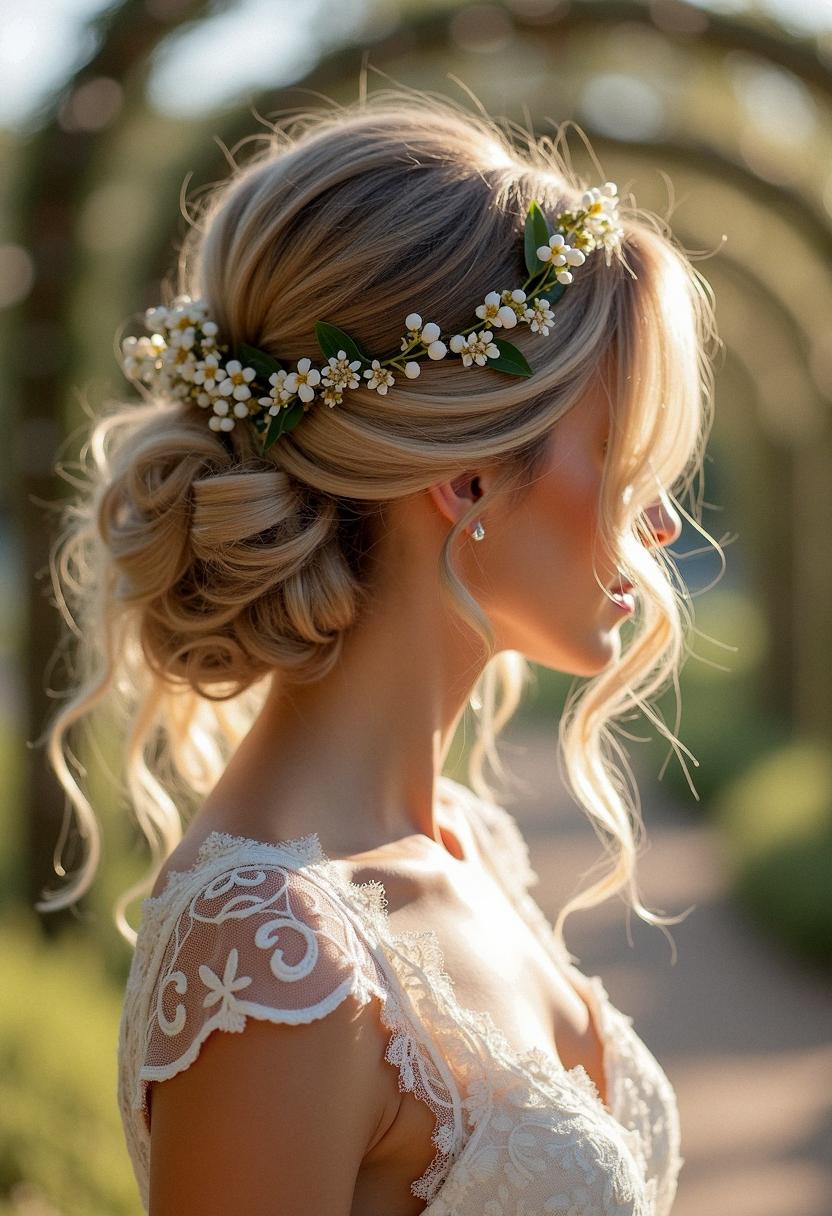 Perfect Wedding Hairstyle Up Down Ideas - TheChichBride.com