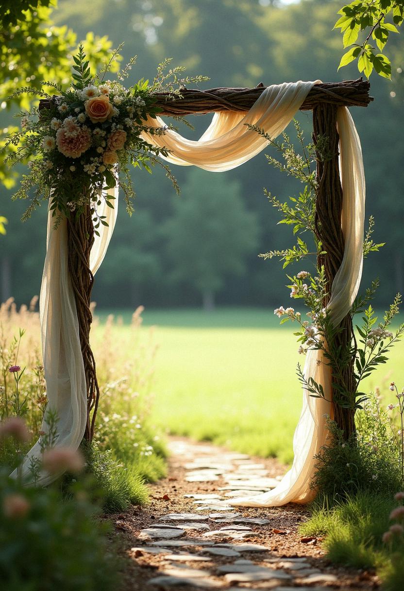 Stunning Wedding Rustic Arch Ideas - TheChichBride.com