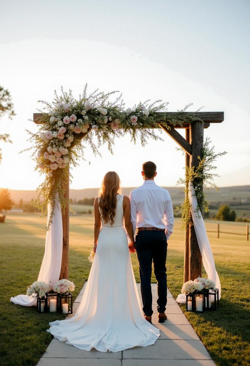 Stunning Wedding Rustic Arch Ideas - TheChichBride.com