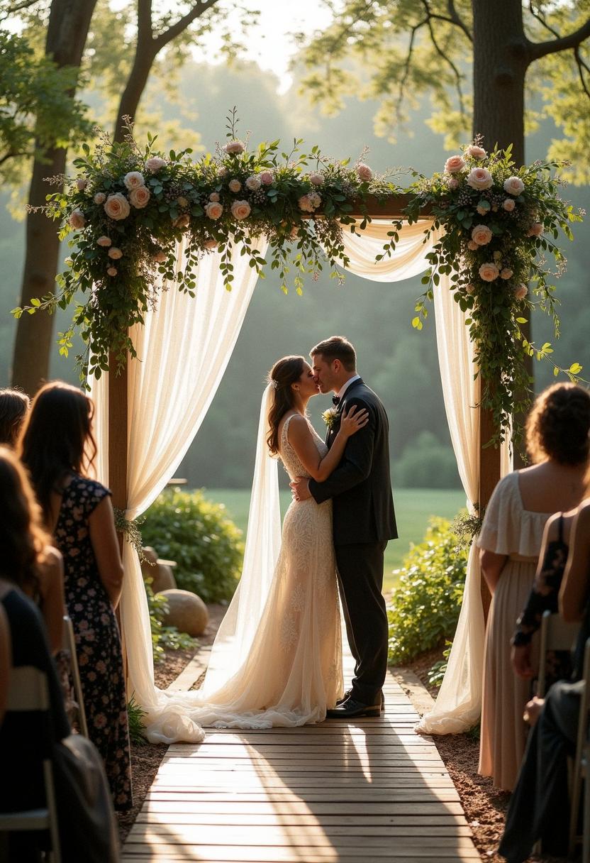 Stunning Wedding Rustic Arch Ideas - TheChichBride.com